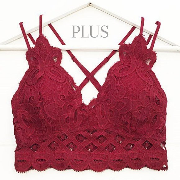 Blush & Belle | Intimates & Sleepwear | Eden Plus Ruby Red Floral ...